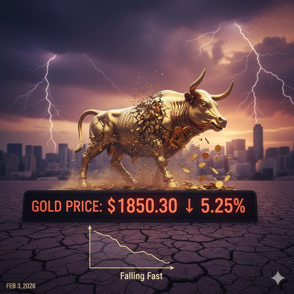 Gold Price Falling Fast: Here's Why the $5,600 Rally Just Collapsed